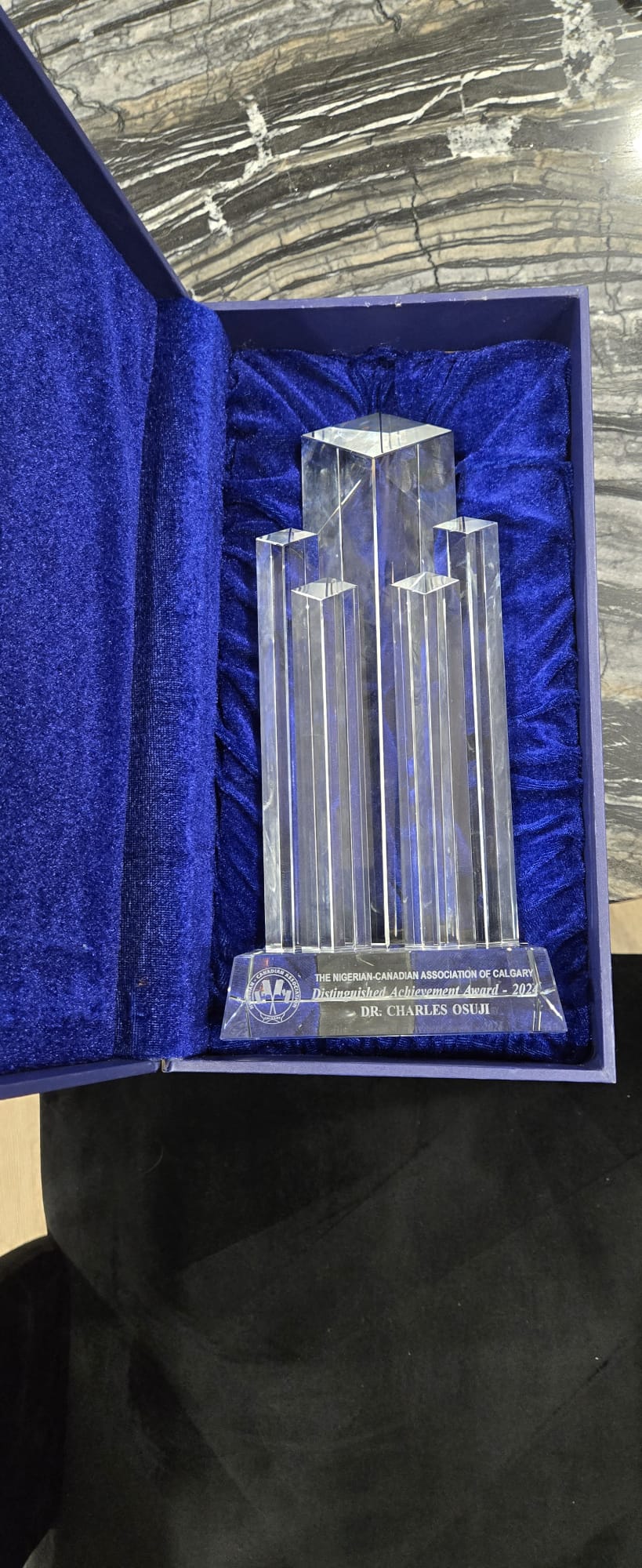 Dr. Charles Osuji, Received The Distinguished Achievement Award From ...